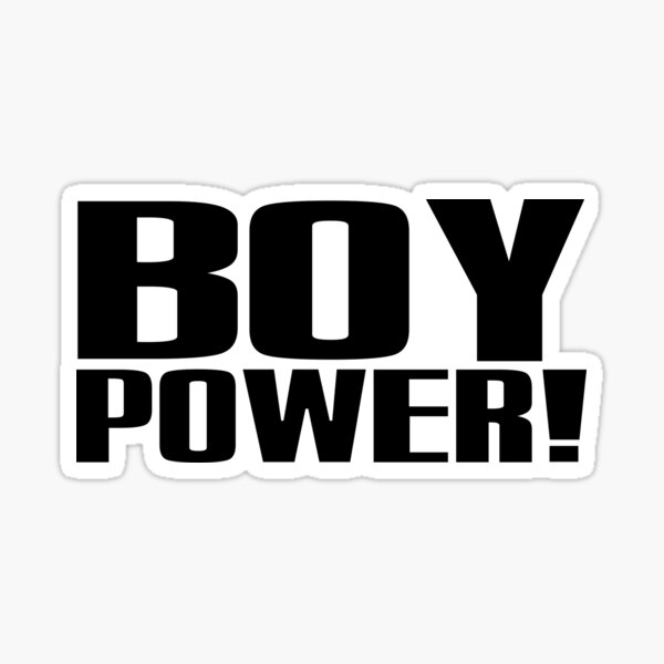 "Boy Power!" Sticker for Sale by ARTP0P | Redbubble
