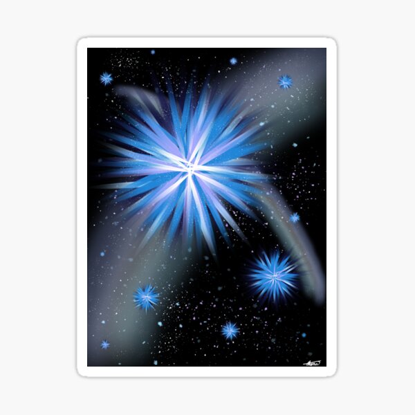 "Space burst" Sticker for Sale by alyssuminpurple | Redbubble
