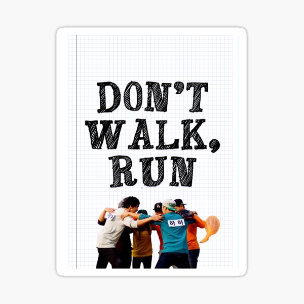 "running man " Sticker for Sale by erada | Redbubble