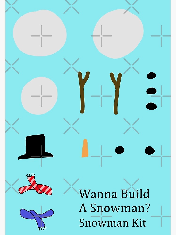 Póster «¿Quieres construir un muñeco de nieve? Kit de construcción de ...