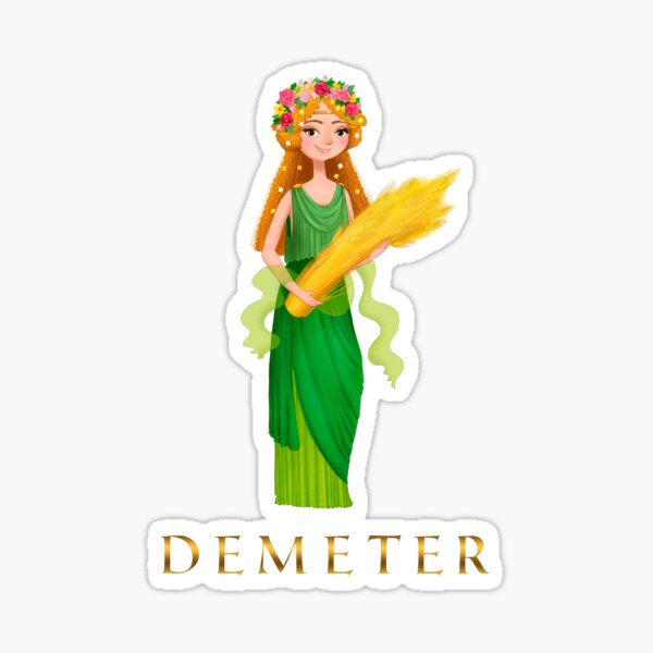 "Demeter Greek Goddess" Sticker by Moviesinmyhead | Redbubble