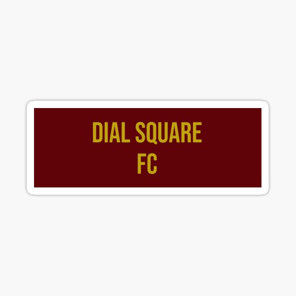 "DIAL SQUARE FC" Sticker by n1kolas | Redbubble