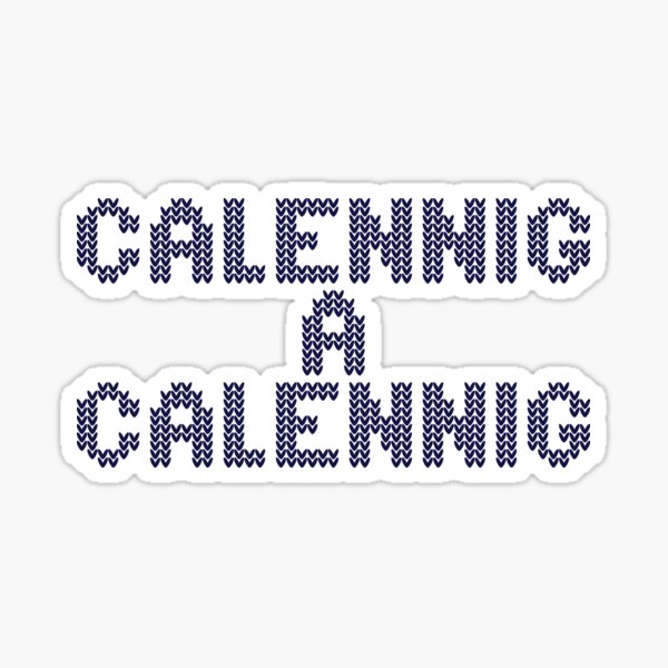 "Calennig a Calennig" Sticker by Glaslyn | Redbubble