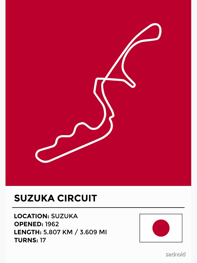 "Suzuka Circuit [info]" Sticker for Sale by sednoid | Redbubble