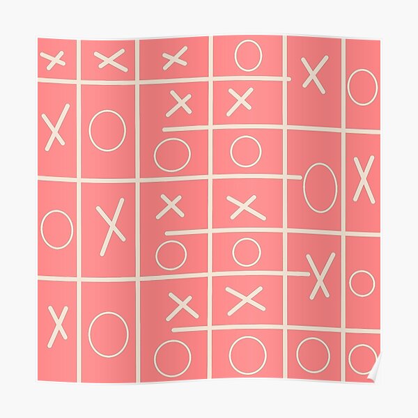 Tic Tac Toe Posters | Redbubble
