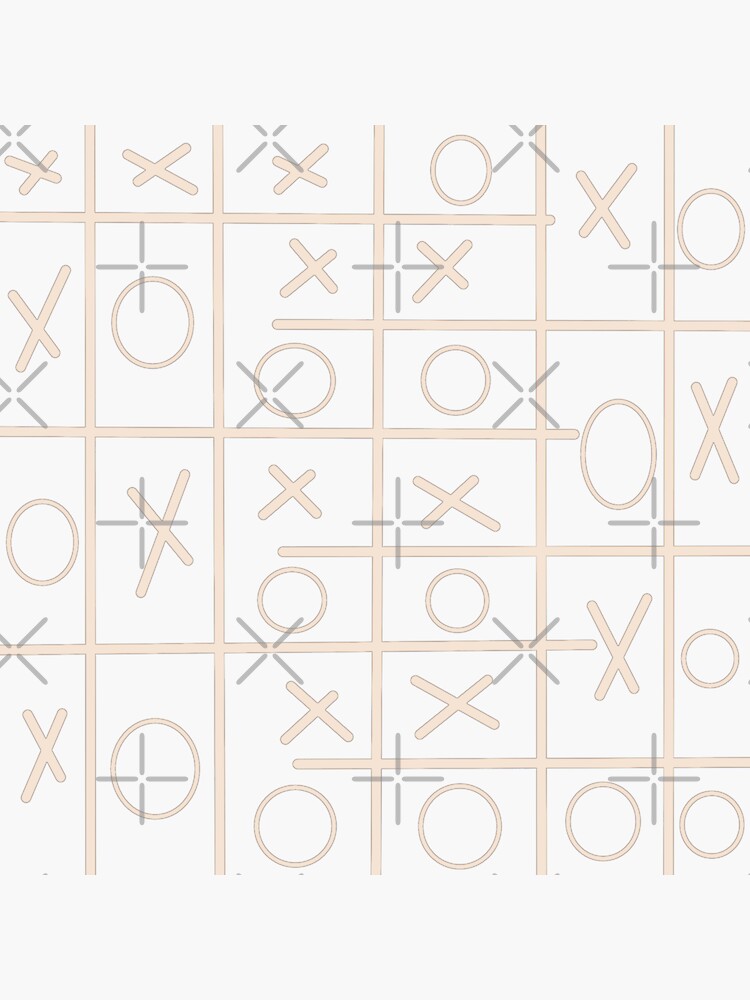 "Complex Tic Tac Toe" Sticker for Sale by SilavnusGrg | Redbubble