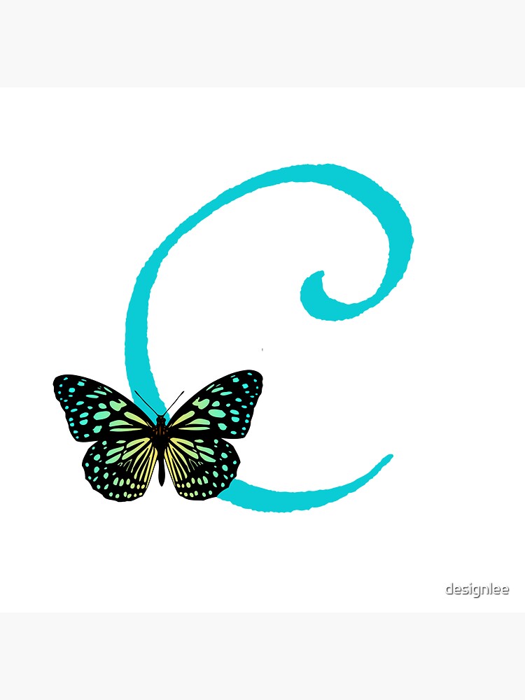 "Letter C Butterfly" Sticker for Sale by designlee | Redbubble