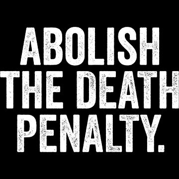"Abolish The Death Penalty" Sticker for Sale by CrystalCrush | Redbubble