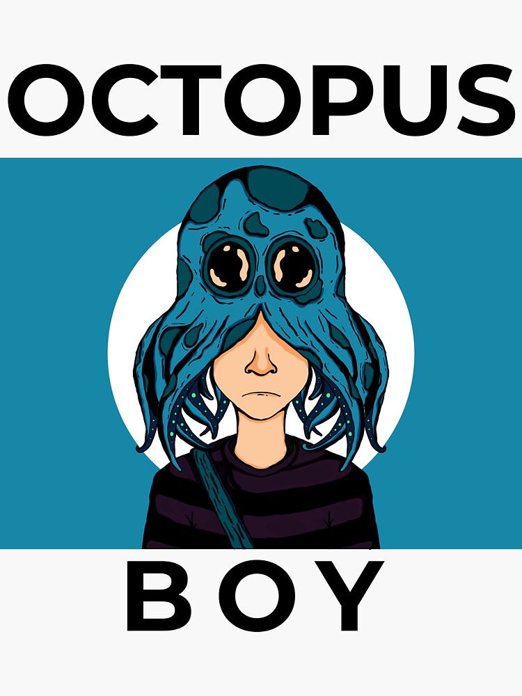 "Octopus boy" Sticker for Sale by illustratorusr | Redbubble