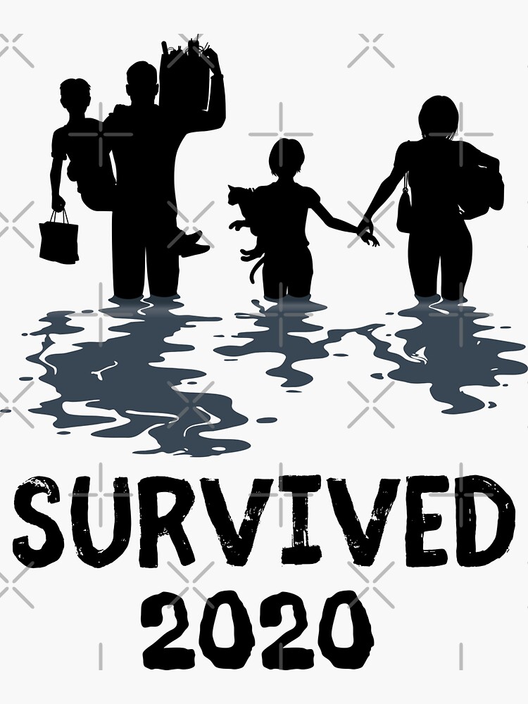 "Survived 2020" Sticker by ER-DESIGNS | Redbubble