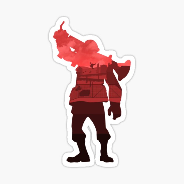 "Team Fortress 2 Red Soldier" Sticker by AstriumArt | Redbubble