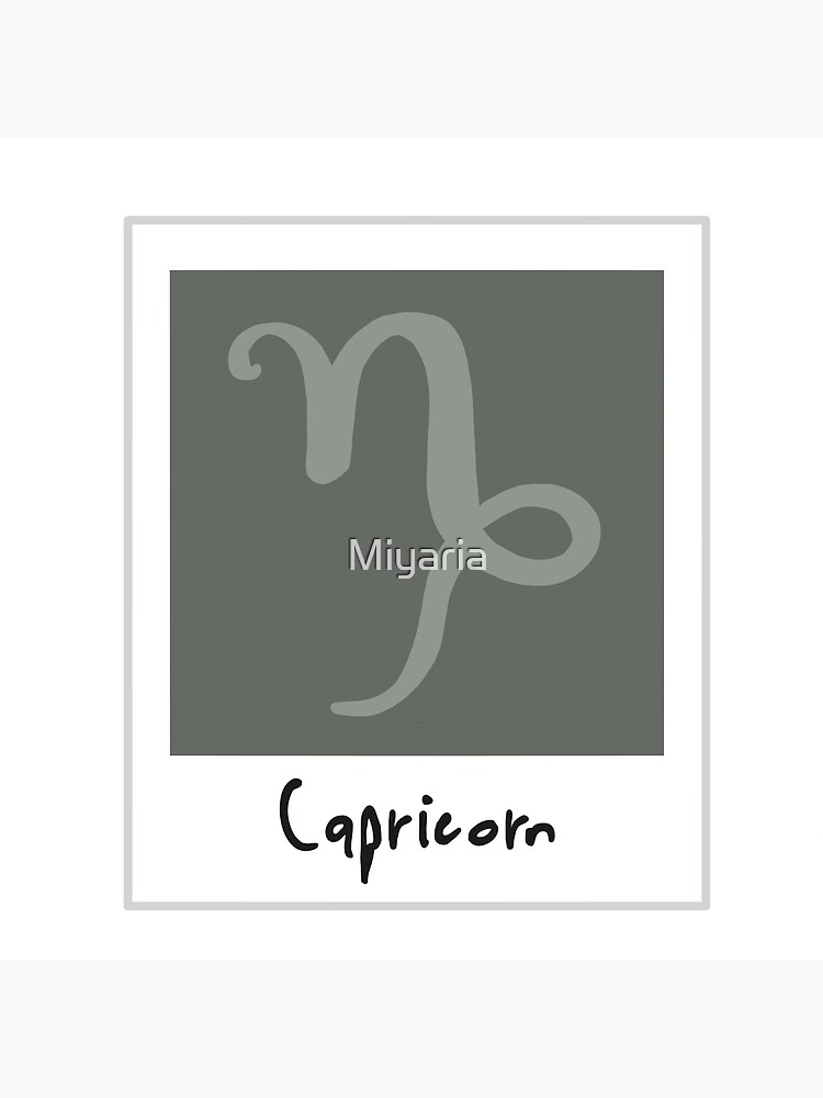 "Zodiac Sign Test - Capricorn (with your power color)" Art Print by ...