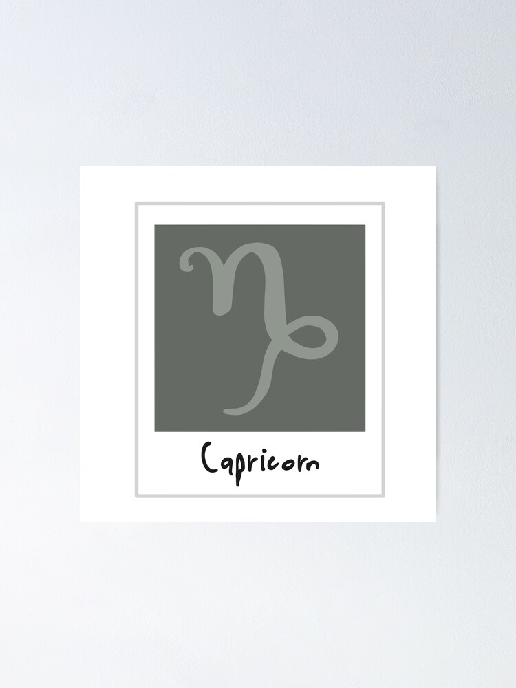 "Zodiac Sign Test - Capricorn (with your power color)" Poster for Sale ...