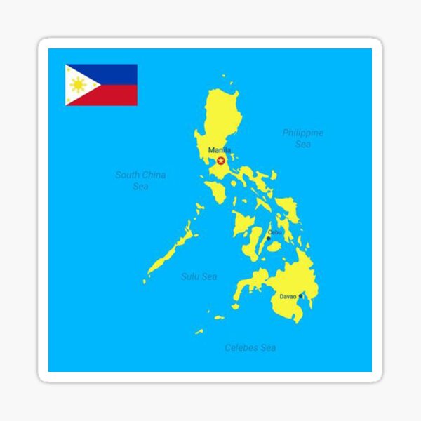 "The Philippine Map" Sticker for Sale by findsbyjune374 | Redbubble