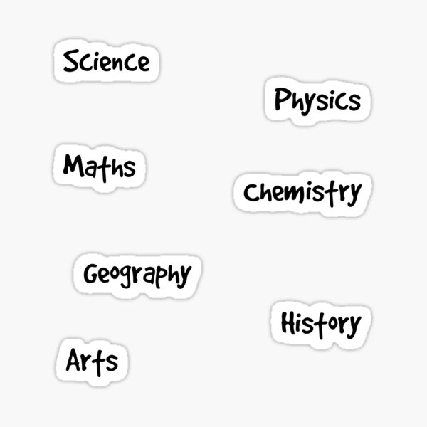 "Subjects sticker pack" Sticker by Hs-creation | Redbubble