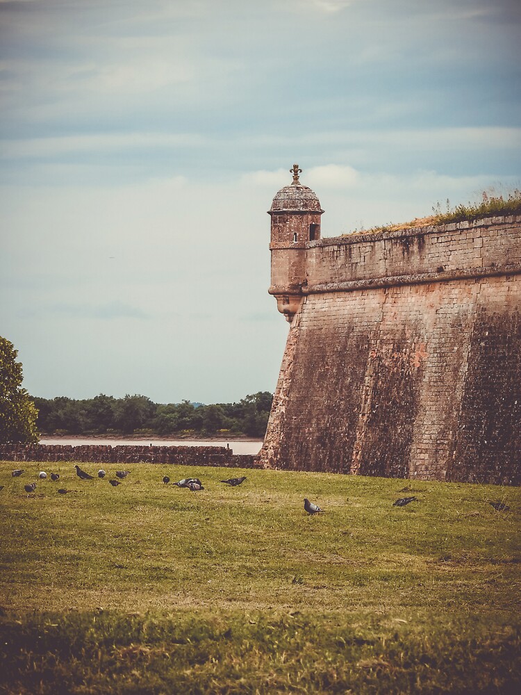 "Medieval Citadel Tower and Rampart - Architecture of France" Sticker ...