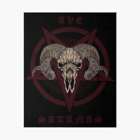 "Ave Satanas Goat Baphomet Pentagram Satan" Art Board Print by h44k0n ...