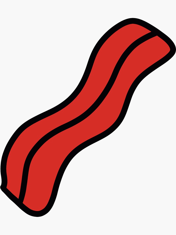 "Bacon Sticker" Sticker by Carrie-Designs | Redbubble