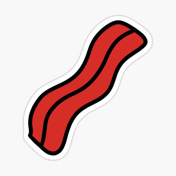 "Bacon Sticker" Sticker by Carrie-Designs | Redbubble