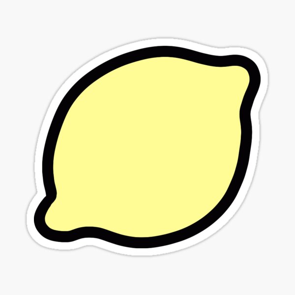 "Lemon Sticker" Sticker for Sale by Carrie-Designs | Redbubble