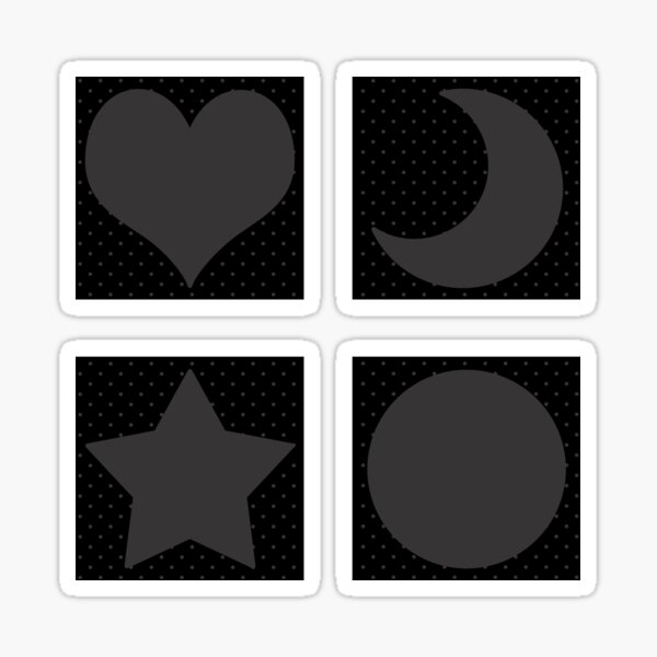 "Gothic | Extra Small Black Grey on Black Polka" Sticker for Sale by ...
