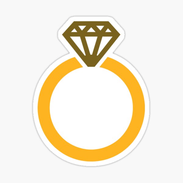 Diamond Ring Stickers | Redbubble