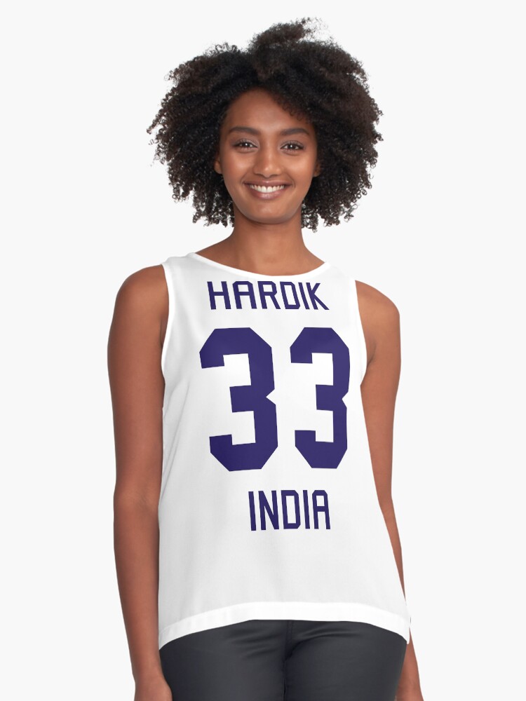 "Hardik Pandya | 33 | New Indian Cricket Jersey" Sticker for Sale by ...