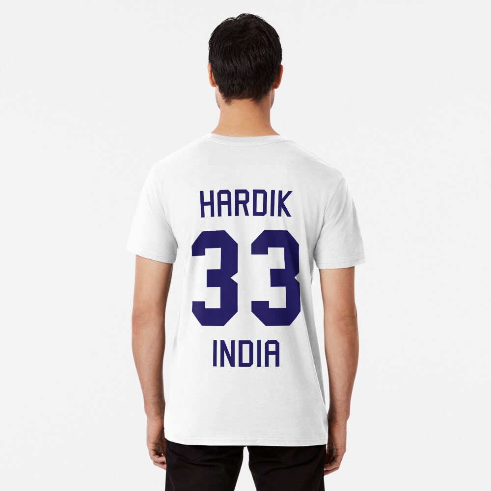 "Hardik Pandya | 33 | New Indian Cricket Jersey" Sticker for Sale by ...