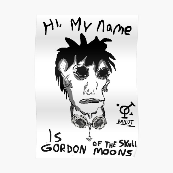 Póster «Gordon de las lunas del cráneo» de JoeyHutton | Redbubble
