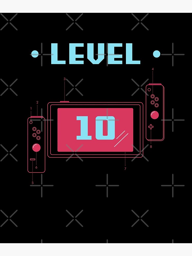 "Level 10 Birthday Gift " Poster for Sale by monoRad | Redbubble