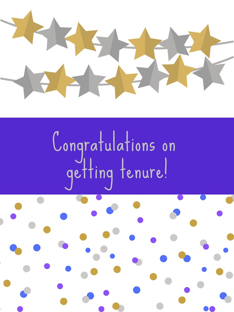 "Congratulations Card- Tenure with Confetti" Sticker for Sale by ...