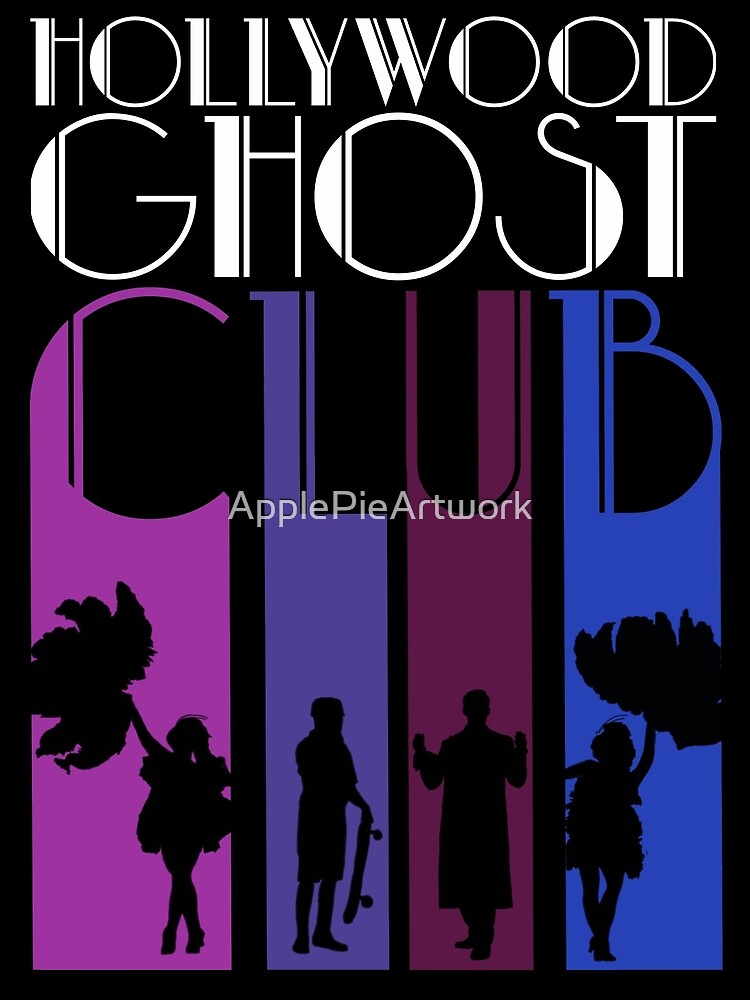 "JATP Hollywood Ghost Club colourful silhouette typography" Art Print ...