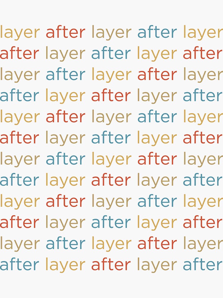 "Layer After Layer - Funny 3D Printing" Sticker for Sale by 3DWizard ...