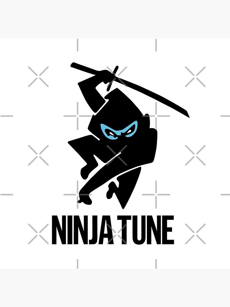 Póster «Logotipo de Ninja Tune con nombres (fondo blanco)» de ...