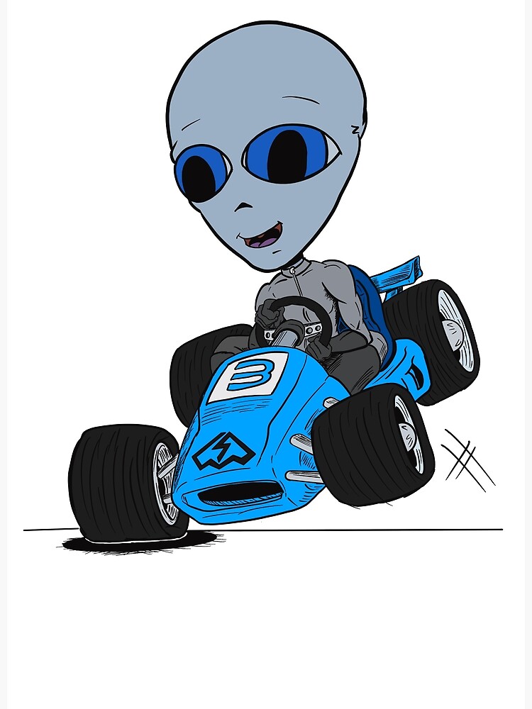 "Alien "Orion" in go-cart " Poster for Sale by StealthMade | Redbubble