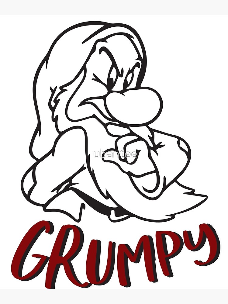 "Grumpy" Poster for Sale by ubantee | Redbubble