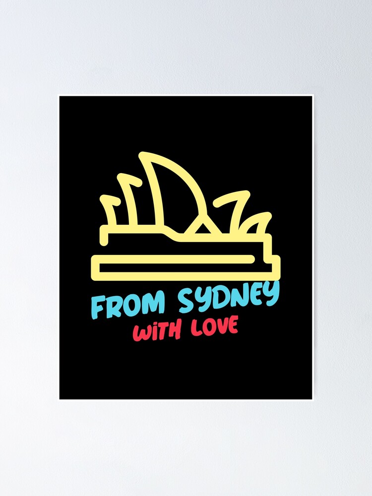 "Australia Sydney Opera House Souvenirs" Poster for Sale by zigzagzoo ...