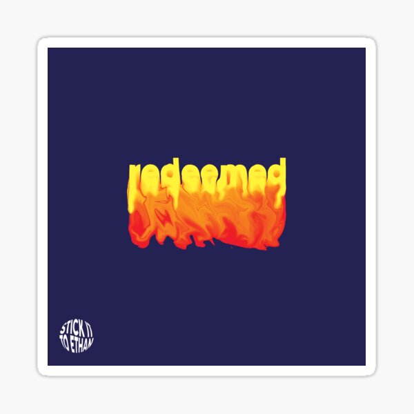 "Redeemed melted" Sticker for Sale by etxn6 | Redbubble