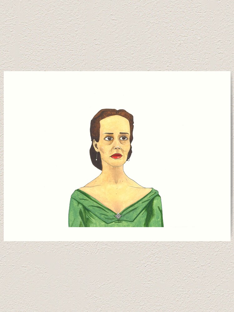 "Watercolor painting of Sarah Paulson as Mildred Ratched" Art Print for ...