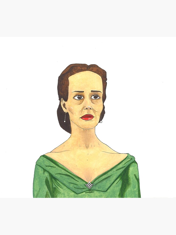 "Watercolor painting of Sarah Paulson as Mildred Ratched" Art Print by ...