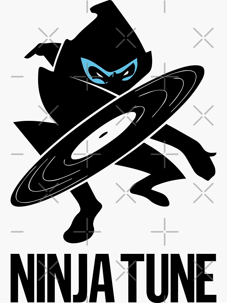"Ninja Tune logo 2 (white background)" Sticker for Sale by ...