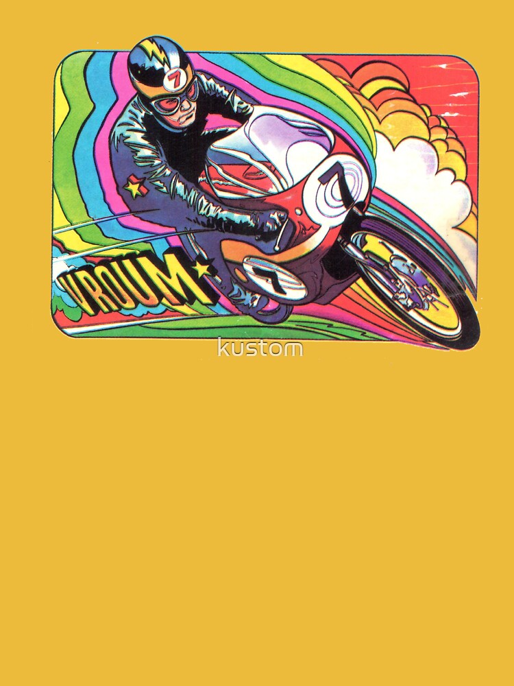 "Vintage Motorcycle Motor Vroom decal 70's wild" T-shirt for Sale by ...