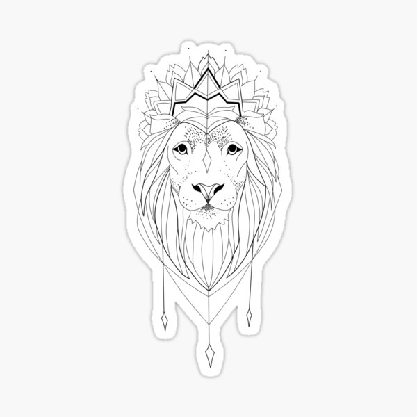 "Lion Tattoo" Sticker for Sale by paulusjart | Redbubble