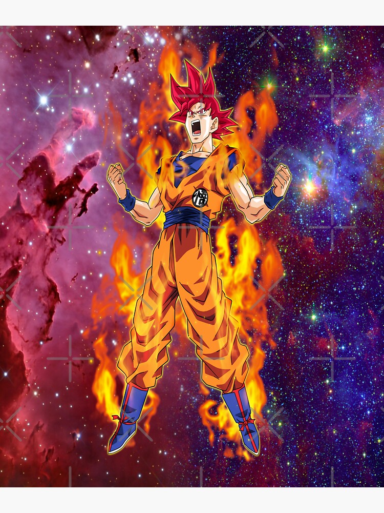 "Dragon Ball Super Goku ultra super sayan god" Sticker by Maystro ...