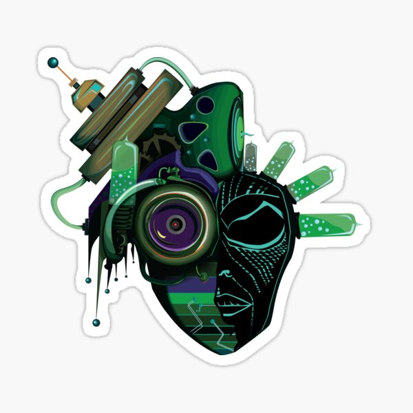 Bio Mechanical Stickers | Redbubble