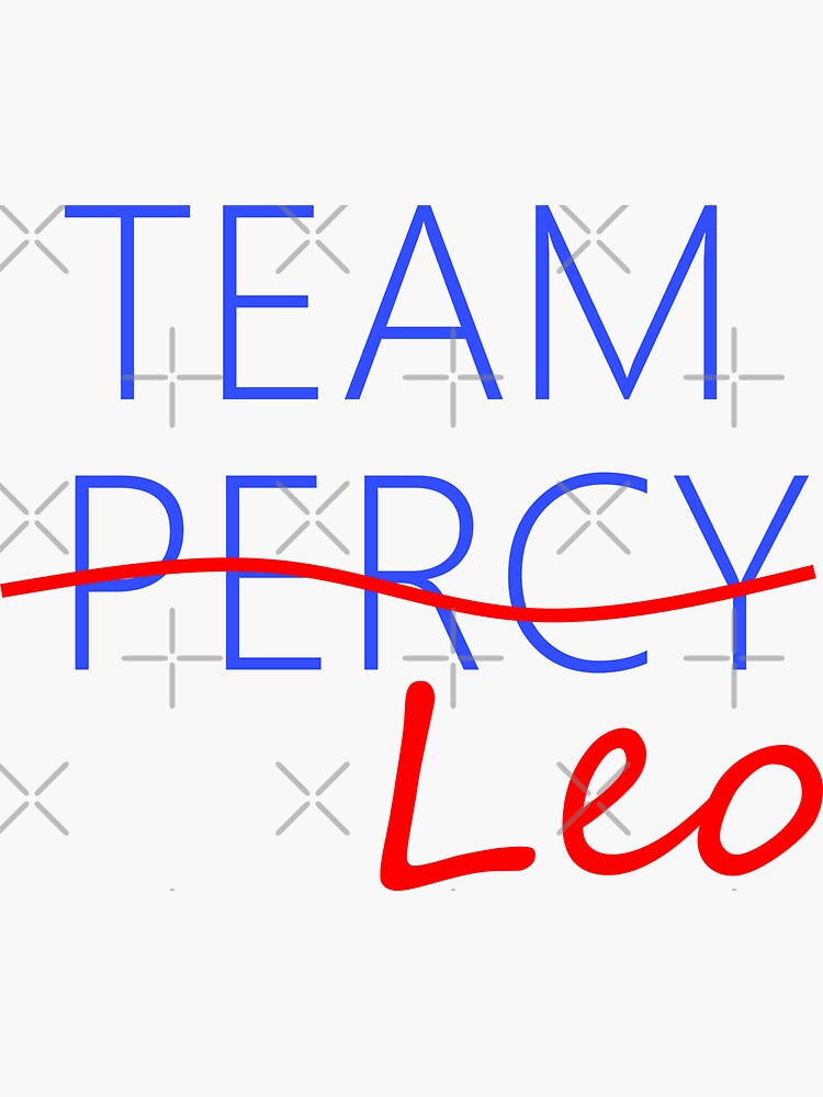 "Team Leo | Percy Jackson " Sticker for Sale by mdoering16 | Redbubble