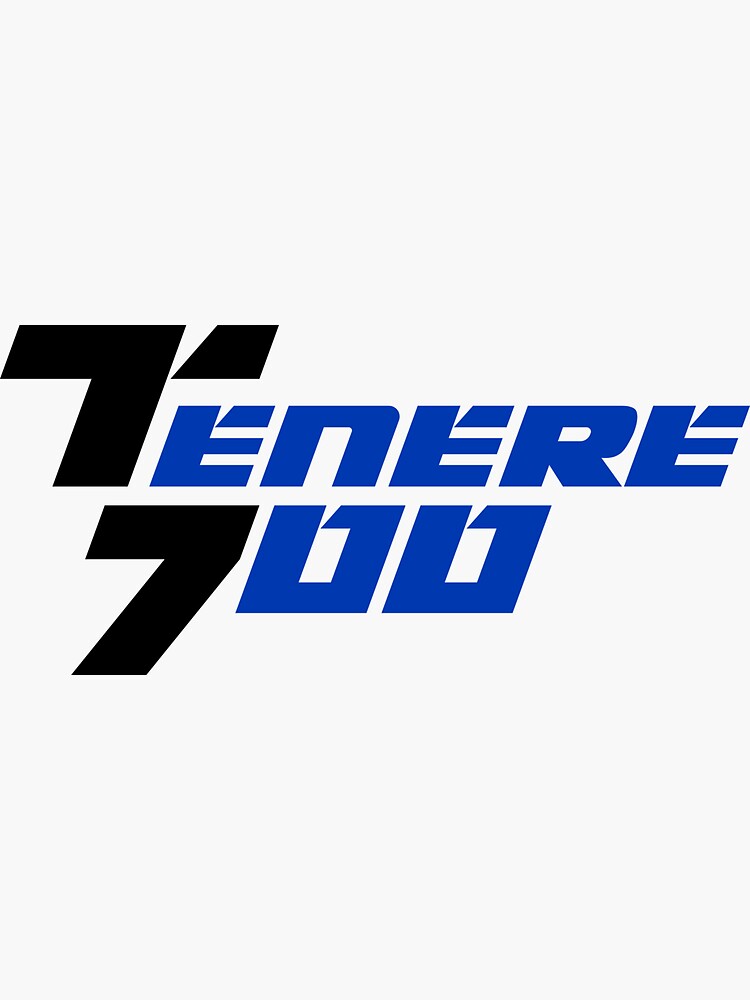 "Yamaha Tenere 700 Logo Black-Blue" Sticker for Sale by 65fahrenheit ...