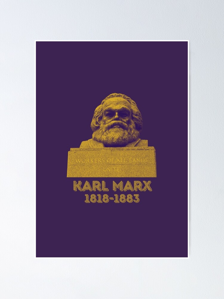 "Highgate Cemetery Karl Marx" Poster for Sale by VBeesTees | Redbubble