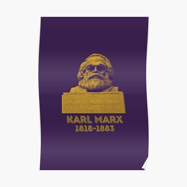 "Highgate Cemetery Karl Marx" Poster for Sale by VBeesTees | Redbubble