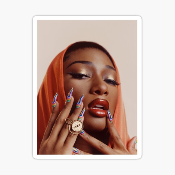"Megan Thee Stallion" Sticker for Sale by jessamma01 | Redbubble